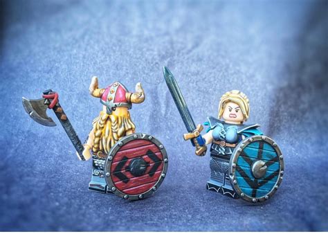 Custom Lego Moc Of The Week Lagertha And Her Son Bjorn Ironside