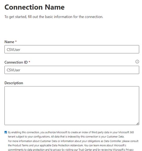 Microsoft Search Csv Connector