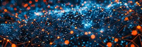 Premium Photo Network Mesh And Digital Connectivity Abstract Technology Background With Dark