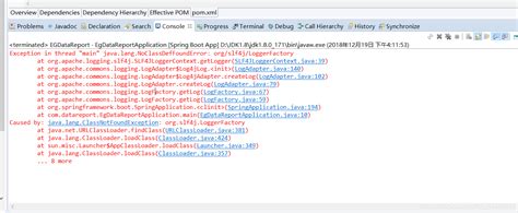Springboot：javalangclassnotfoundexception Orgslf4jloggerfactory解决
