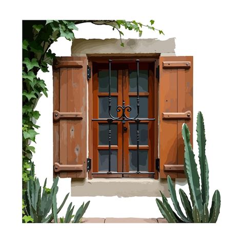 Mexican Villa Windows Vectors And Illustrations For Free Download Freepik