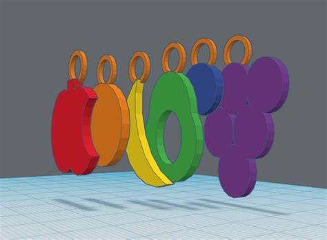 Tinkercad Making Colorful Fruit Keychains 10 Steps Instructables