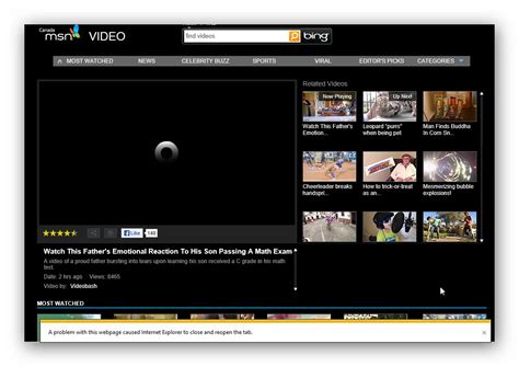 Windows 8 A Problem With This Website Cause Internet Explorer To Close And Reopen Windows Forum