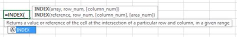 INDEX Function In Excel Formula Explained With Examples