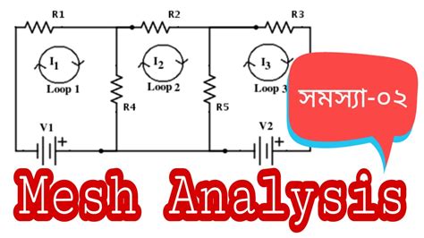 Ep 03 মেশ এনালাইসিস গাণিতিক সমস্যা ০২ Mesh Analysis Solved Problem