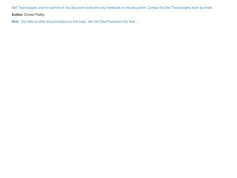 We Value Your Feedback Dell Powerprotect Dd Series Appliances And Commvault Integration Guide