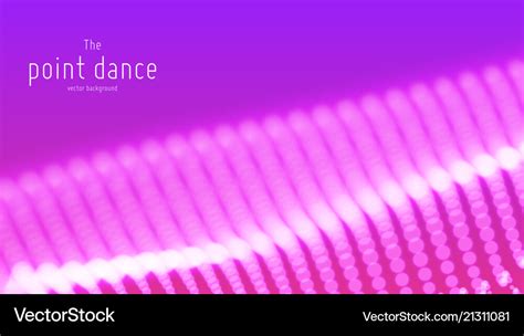 Abstract Violet Particle Wave Points Array Vector Image