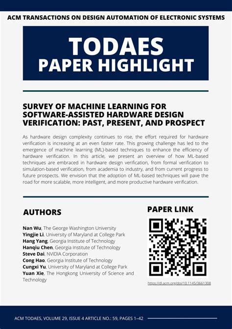 Acm Transactions On Design Automation Of Electronic Systems On Linkedin Todaes
