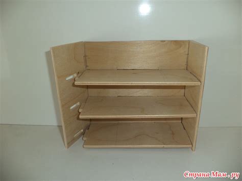 Как сделать комод (или тумбочку) для кукол. Поделка из фанеры ...