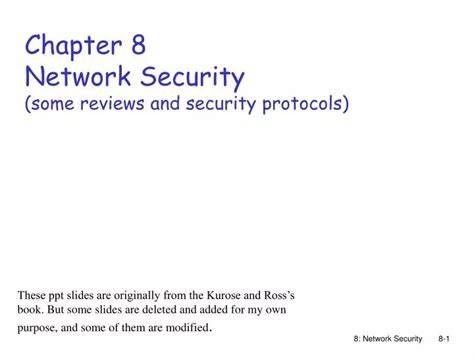 Ppt Chapter 8 Network Security Some Reviews And Security Protocols Powerpoint Presentation
