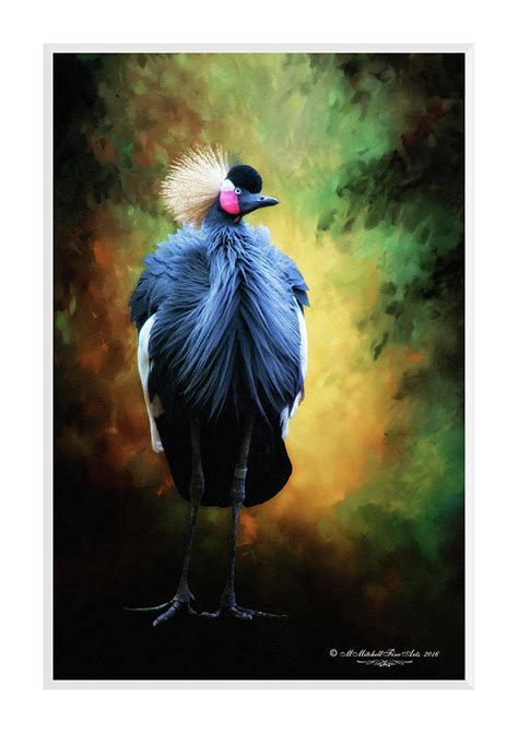 Portrait Of An East African Crowned Crane Photograph By Mary Mitchell