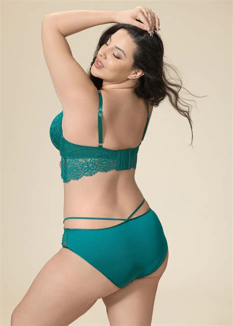 Lillian Green Floral Lace Brief Panties Imgsize Xl