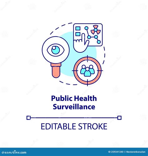 Public Health Surveillance Concept Icon Stock Vector Illustration Of Infect Abstract 259341340