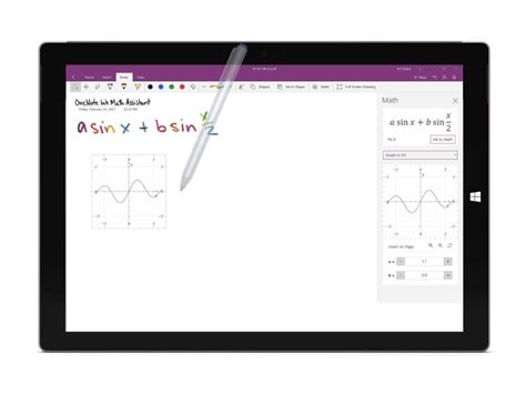 Onenote Can Now Graph Your Math Equations On Windows 10 Windows Central