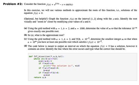 Solved Problem 2 Consider The Function Chegg Com