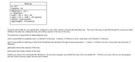 Solved Using The Above UML For Your Specification Implement Chegg Com