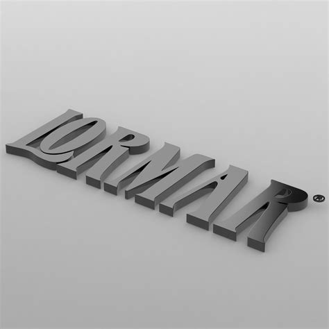 Lormar Logo - 3D Model by 3d_logoman