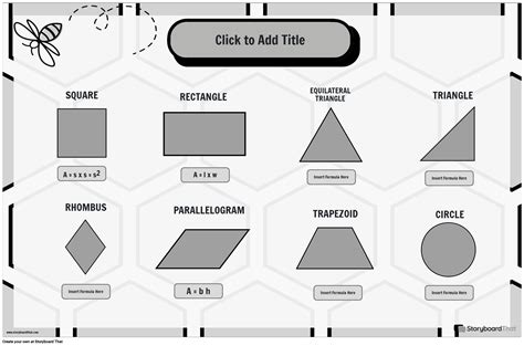 BEE THEMED AREA FORMULA POSTER BW Storyboard
