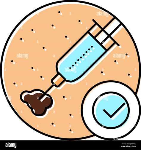 Corticosteroid Injection Color Icon Vector Illustration Stock Vector