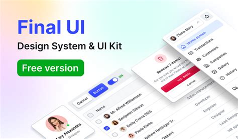 Final Ui Design System And Ui Kit Free Version Figma