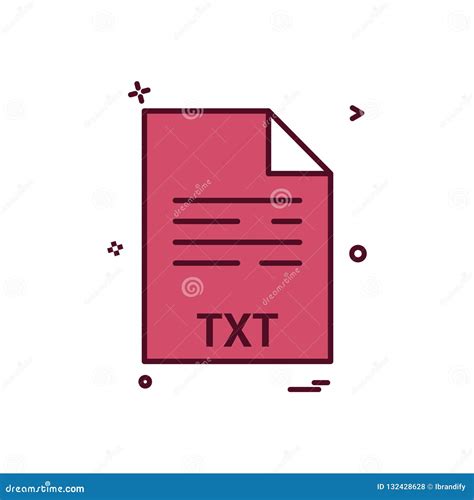 Txt File File Extension File Format Icon Vector Design Stock Vector Illustration Of Computer