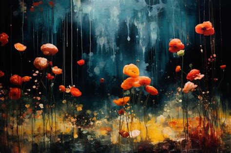 Premium Photo Ranunculus In A Floral Landscape