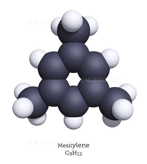 Space Filling Model Of Mesitylene Stock Image Science Source Images