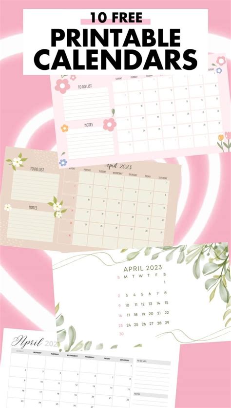 10 Free Printable Calendars To Brighten Up Your Home Artofit