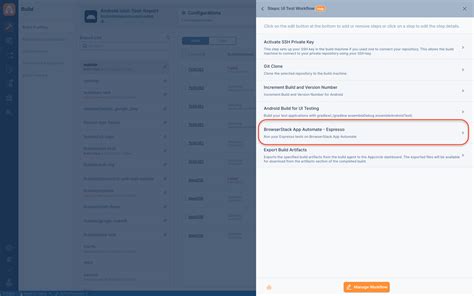 Browserstack App Automate Espresso Appcircle Docs