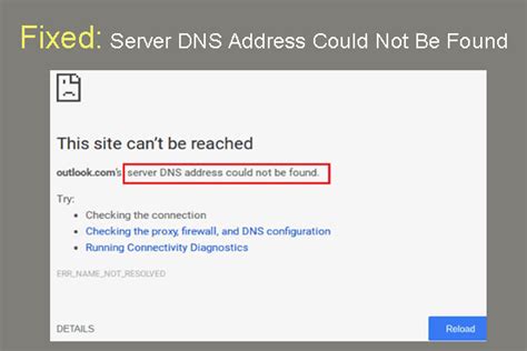 Fixed Server DNS Address Could Not Be Found Google Chrome