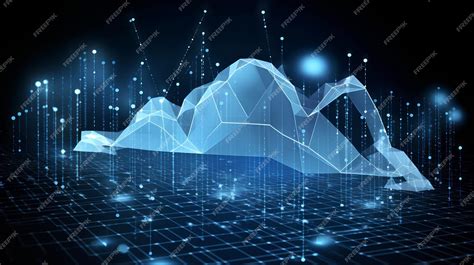 Premium Photo Cloud Analytics Concept Visualized By Abstract Glowing
