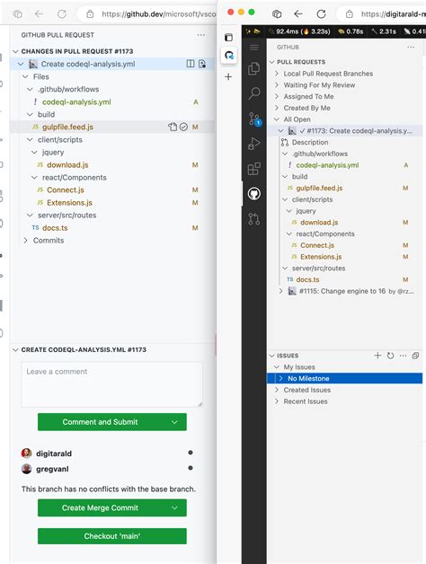 Review Mode View Doesnt Activate On Codespaces · Issue 3962