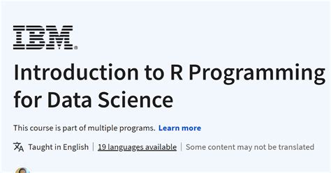 Introduction To R Programming For Data Science Computer Languages Clcoding