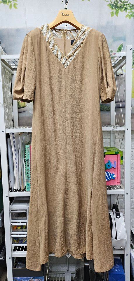 랑방 21ss 여성 여름 반팔 롱드레스 반팔롱원피스 헬로마켓