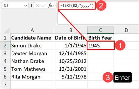 5 Ways To Extract Year From Date In Microsoft Excel How To Excel