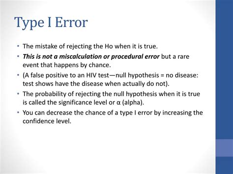 PPT Type I And Type II Errors PowerPoint Presentation Free Download ID 1884763