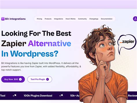 zapier vs bit integrations by nur hossan ui ux on dribbble