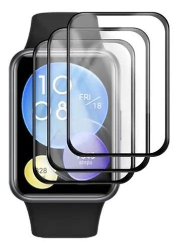 3 Películas Protetora 3d Nano Gel Para Huawei Watch Fit 2 Parcelamento Sem Juros