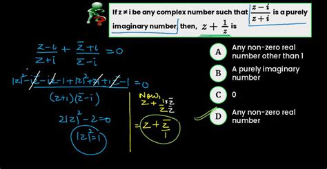 If Z I Be Any Complex Number Such That Z Izi Is A Purely Imaginary Num