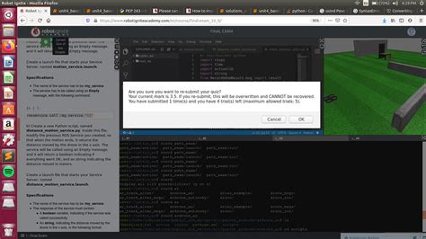 I Am Submiting My Final Exam 1st Time Ros Beginners Exam The