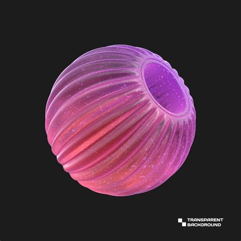 Premium Psd 3d Rendering Gradient Glass Abstract Geometric Object