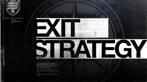 Exit Strategy Typography Poster