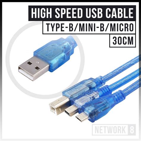 CM KABEL USB CABLE TRANSFER DATA TYPE TIPE B MINI B USB A B MICRO USB ARDUINO NANO PRINTER
