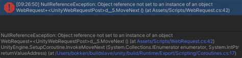 C Nullreferenceexception Object Reference Not Set To An Instance Of
