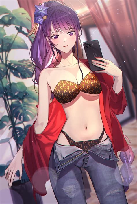 Raiden Shogun Genshin Impact Drawn By Renberry Danbooru