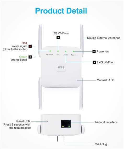 RMAZARA Online Shop Repetidor Sem Fio Wi Fi G Ghz Amplificador Wi Fi Sinal WiFi