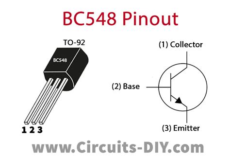 bc548 transistor pinout specifications datasheet and applications images