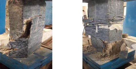 Failure Mode Exhibited By Reinforced Fully Wrapped Concrete Specimens Download Scientific