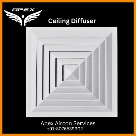Powder Coated Hvac Duct Supply Air Diffuser For Commercial Shape