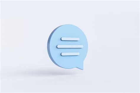 Premium Photo Chat Bubble Message Speech Dialog Icon Symbol